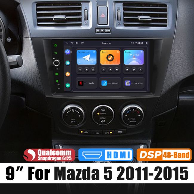 Joying 9 Inch Mazda 5 Android 10.0 Head Unit 2011 2015 With Android Auto CarPlay